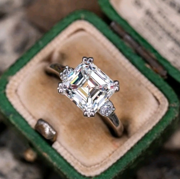 Boutique | Jewelry | New Square Cut Diamond Ring | Poshmark